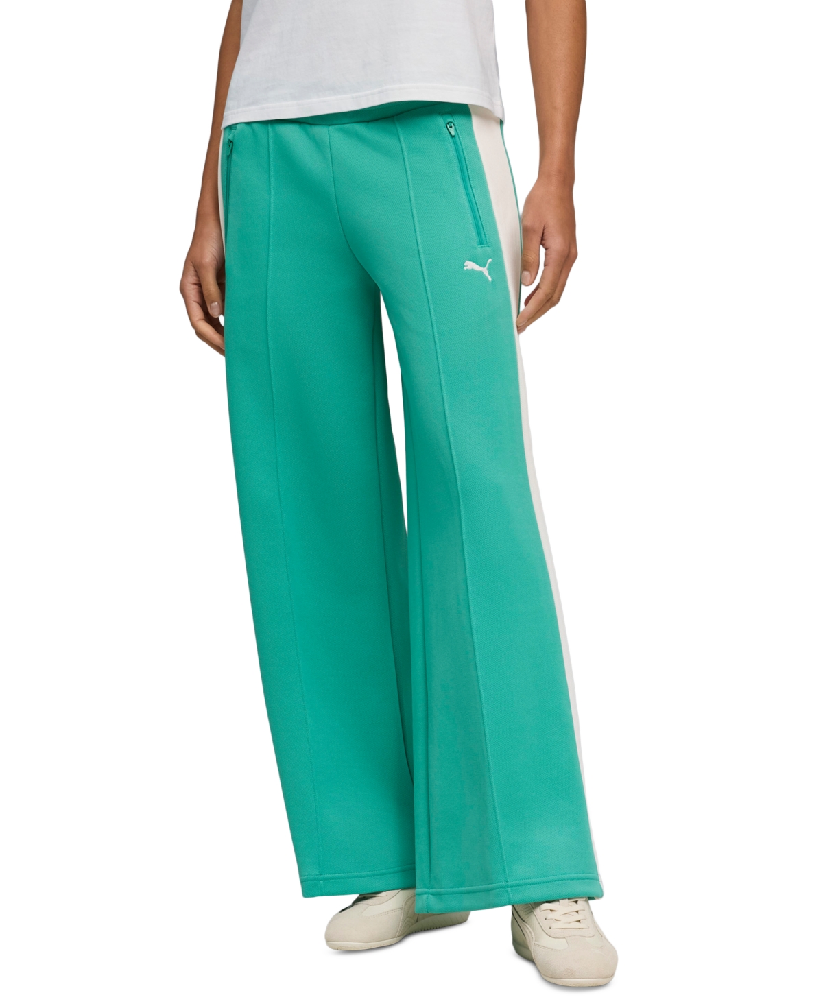 Click here for Puma Womens T7 Low Rise Track Pants - Vibrant Gree... prices