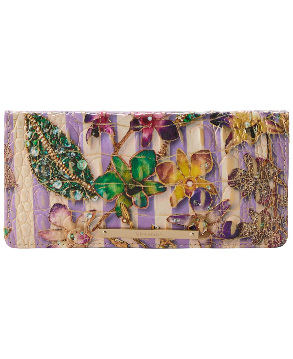 Click here for Brahmin Womens Ady Leather Wallet - Pinstripe Peta... prices