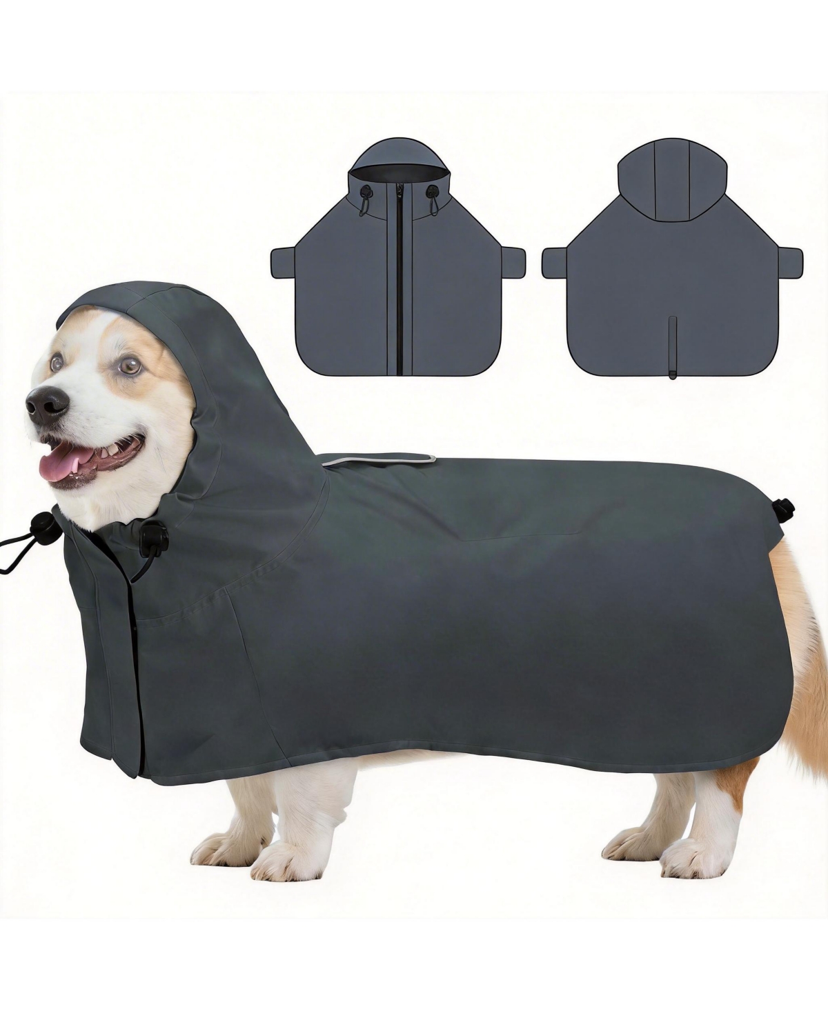 Click here for Aronkl Waterproof Windproof Dog Rain Jacket with H... prices