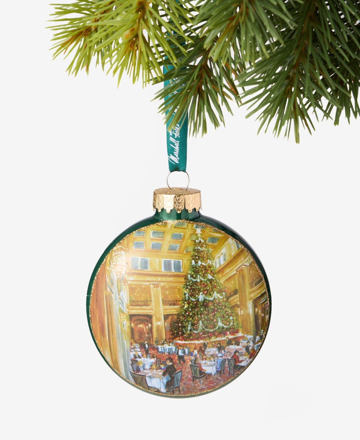 Click here for Holiday Lane Chicago Walnut Room Disk Ornament  Ma... prices