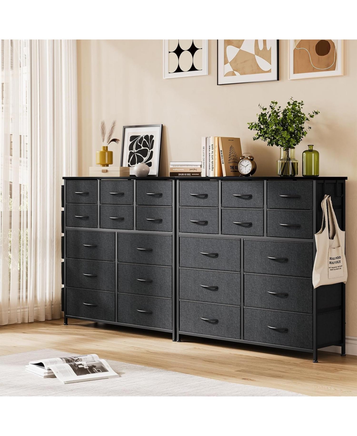 Click here for gaomon 12 Drawer Dresser with Fabric Bins Fabric S... prices