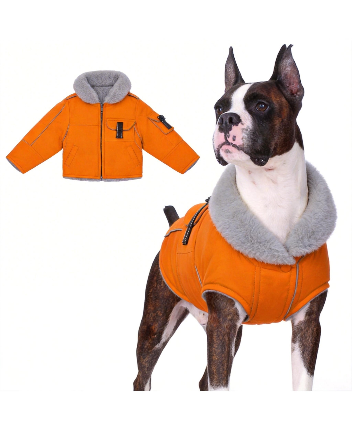 Click here for Aronkl Reflective Waterproof Dog Jacket with Fur C... prices