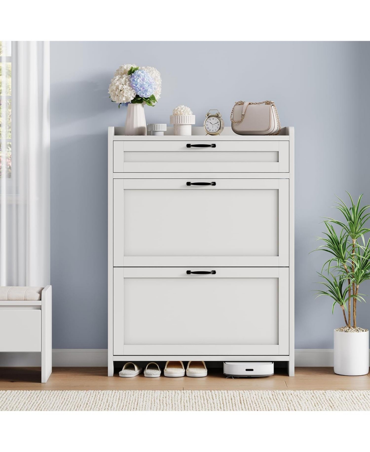 Click here for gaomon Shoe Cabinet with 2 Flip Drawers & 1 Top Dr... prices