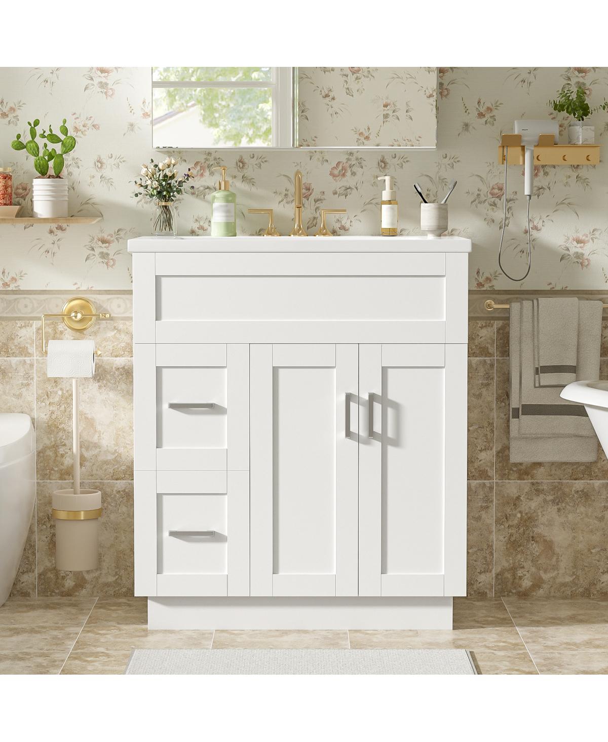 Click here for Sillysis 30" Modern White Bathroom Vanity wit... prices