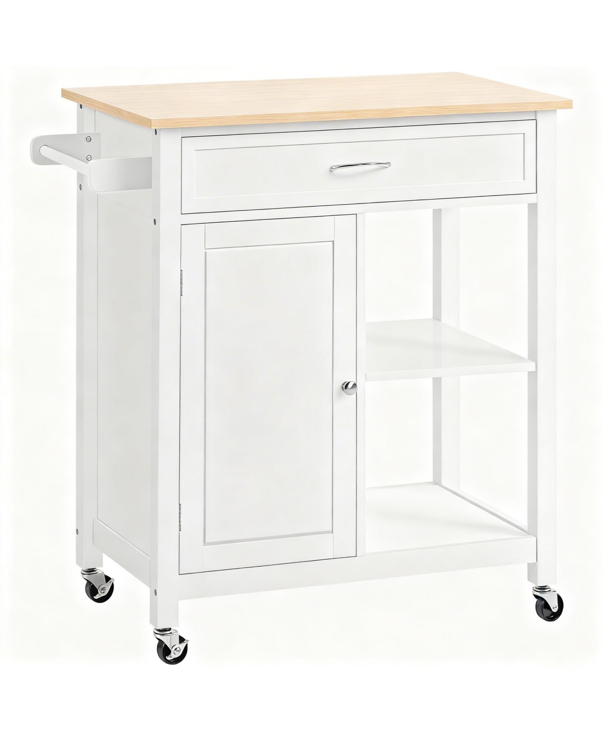 Click here for Yigii Kitchen trolley with beveled shelves and sto... prices