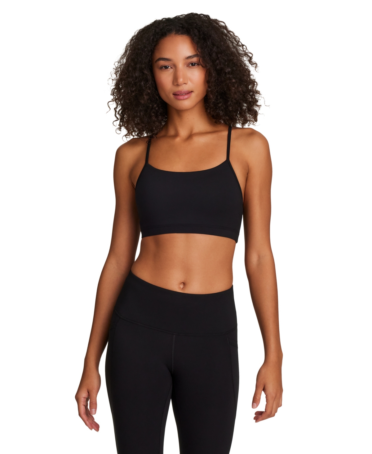 Click here for Reebok Womens Cropped Pull-On Bra - Black prices