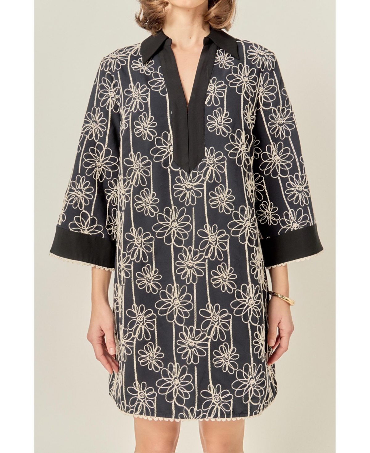 Click here for English Factory Womens Floral Embroidered Collar M... prices