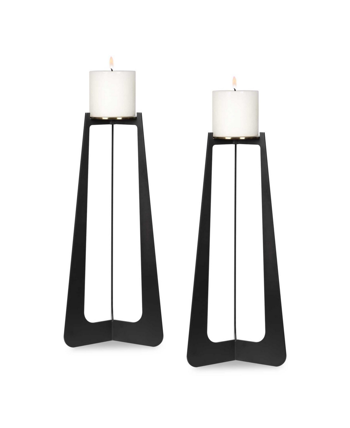 Click here for Uttermost Columnar Candleholders  Set of 2 - Black prices