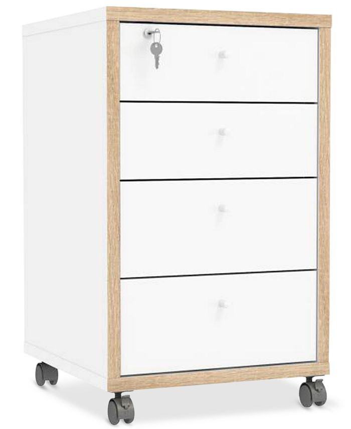 Tvilum Reneer 4 Drawer Mobile Cabinet, Quick Ship - Macy's