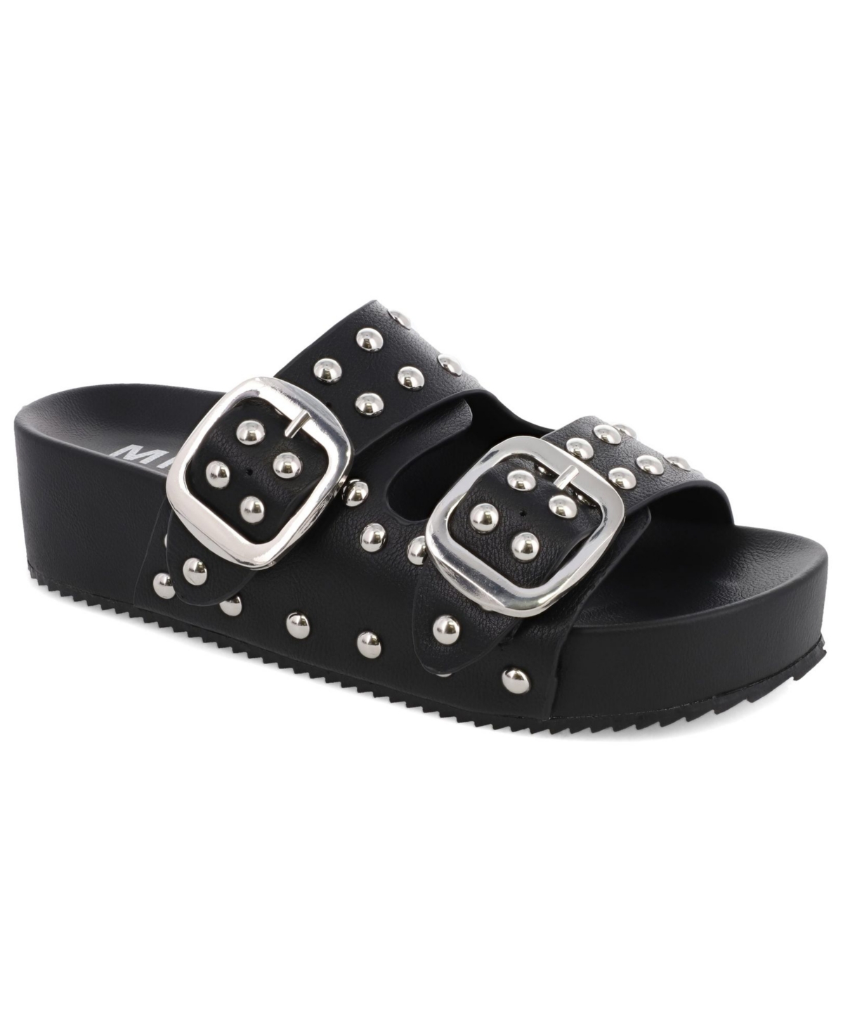 Click here for Mia Womens Quennie Studded Buckle Platform Sandals... prices