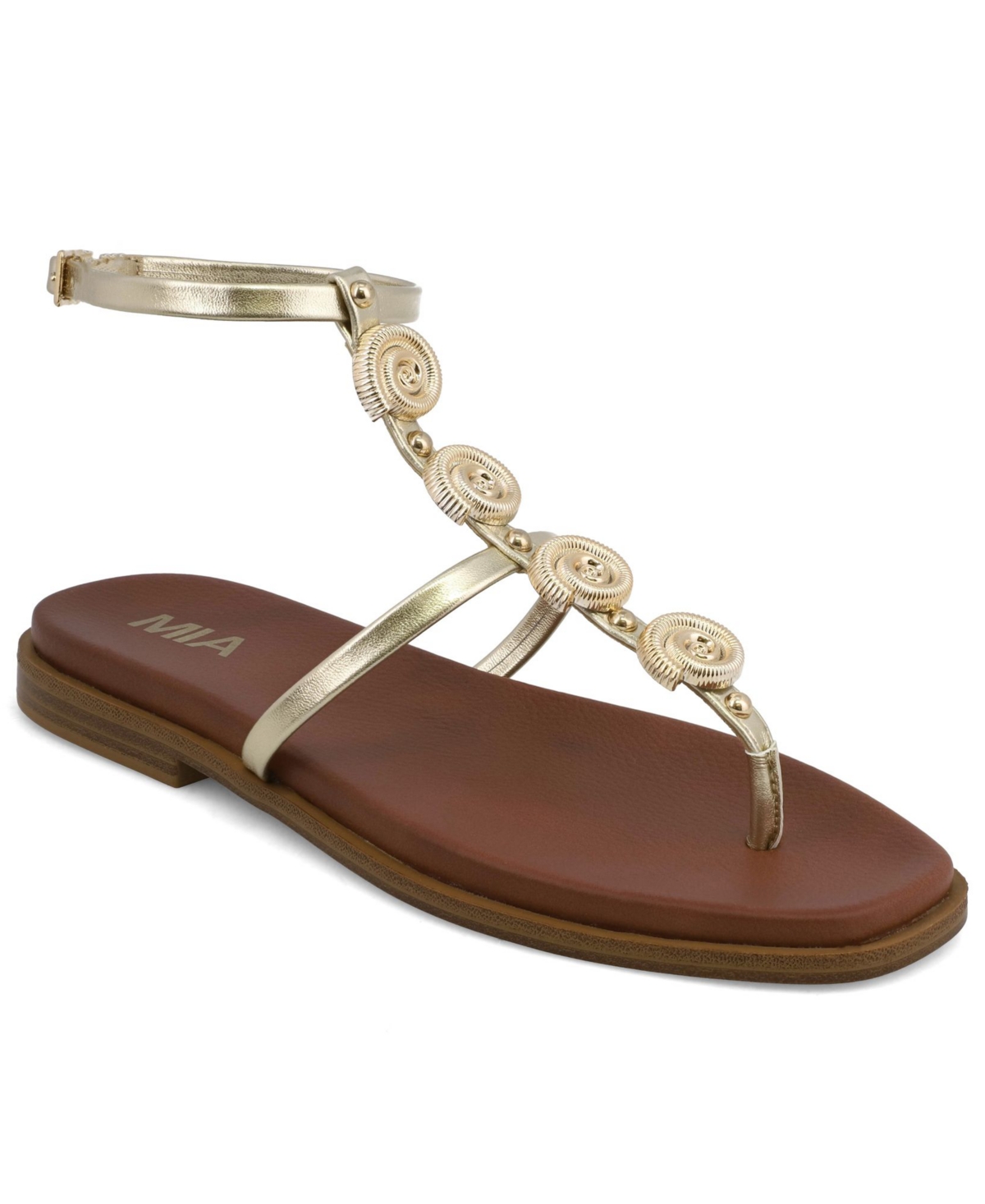 Click here for Mia Womens Dorcie Slip-On Gladiator Flat Sandals -... prices