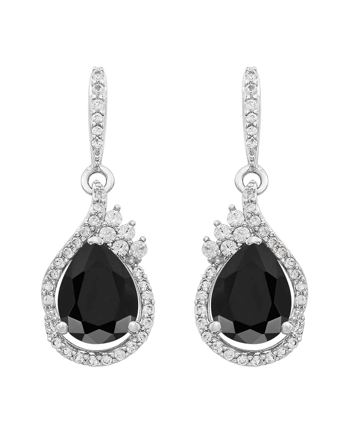 Click here for Macys Onyx and White Topaz (5/8 ct. t.w.) Drop Ear... prices