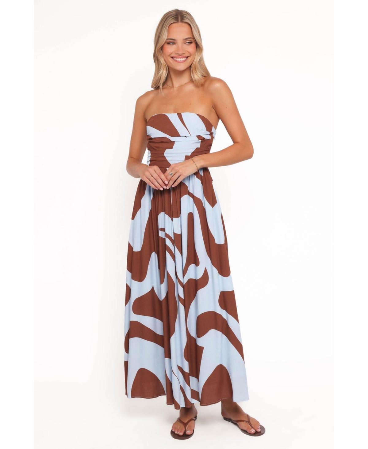 Click here for Petal and Pup Womens Kayt Strapless Dress - Floral... prices