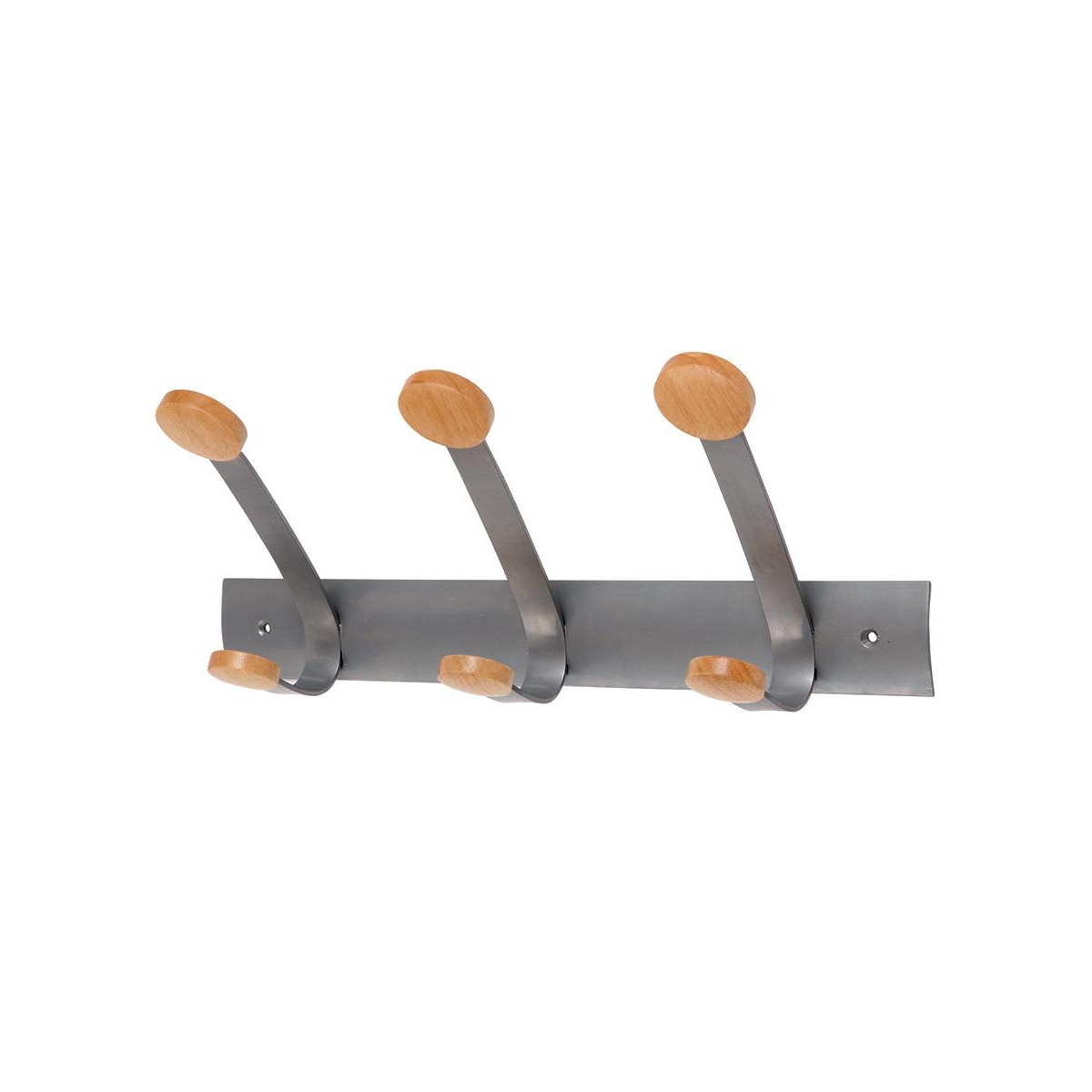 Click here for Wall Mounted Coat Rack with 3 Wooden Pegs prices