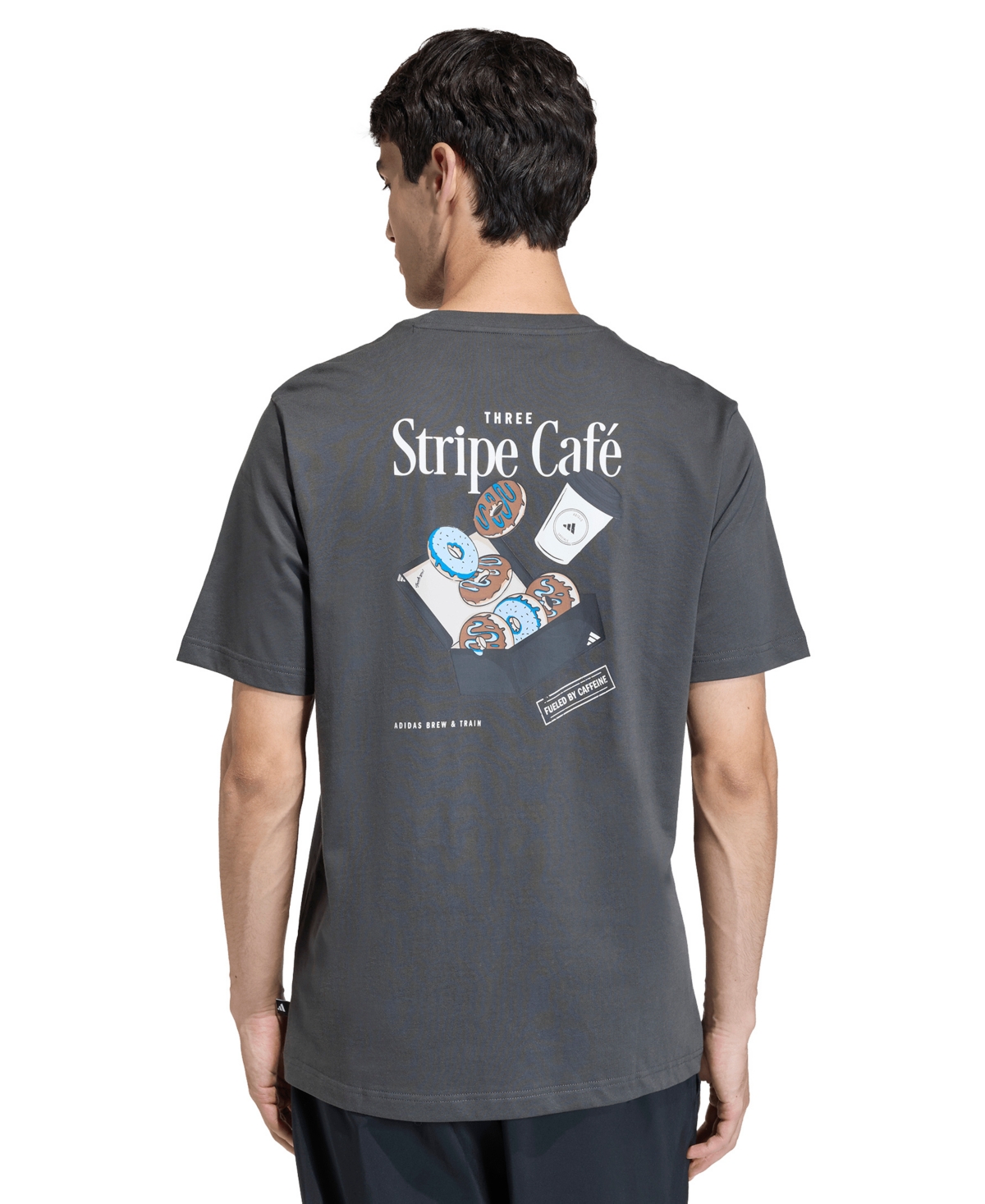 Click here for adidas Mens Crewneck Graphic T-Shirt - Gray Six prices