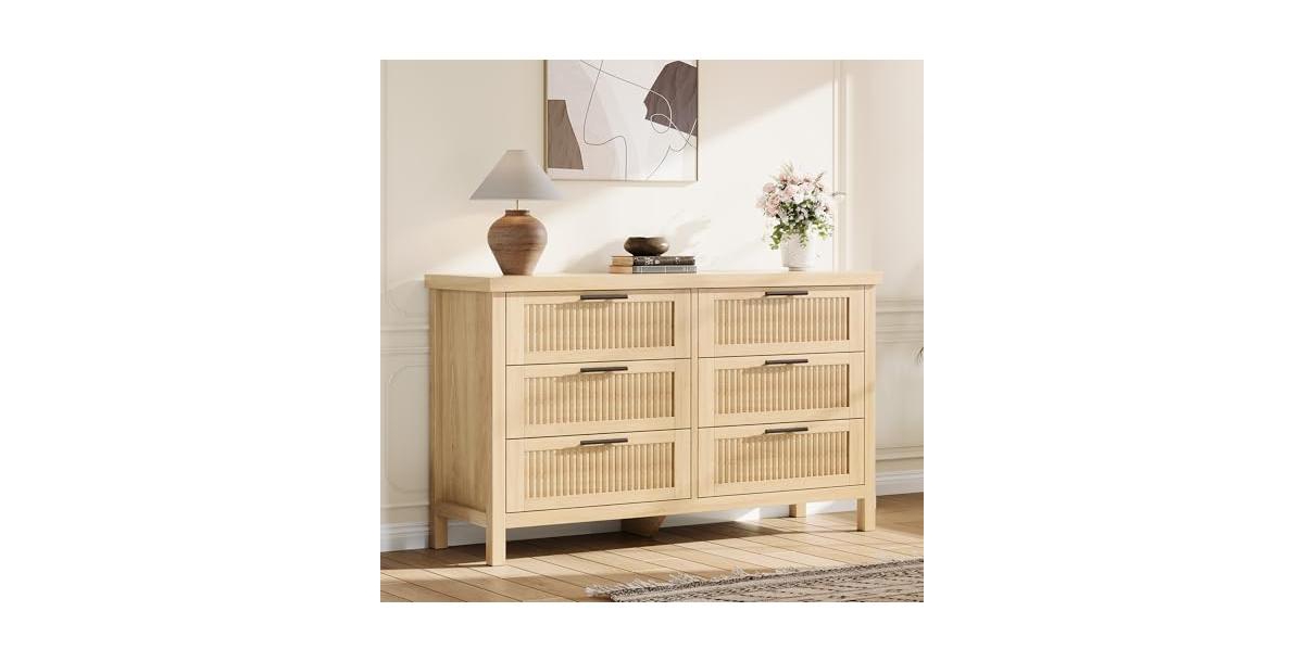 Click here for gaomon Fluted Dresser for Bedroom  28.8 Tall Chest... prices