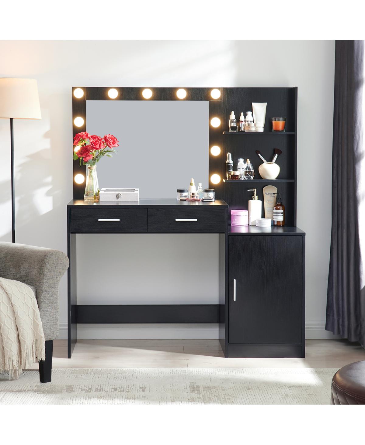 Click here for Streamdale Furniture Vanity Desk with Mirror  Ligh... prices