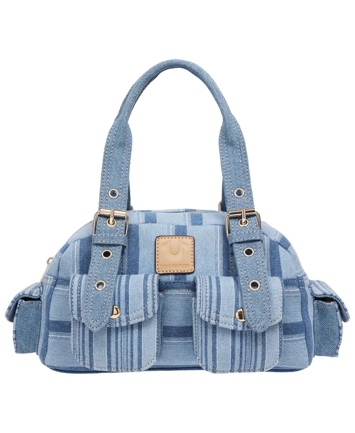 Click here for True Religion Multi Stripe Soft Satchel â Mini H... prices