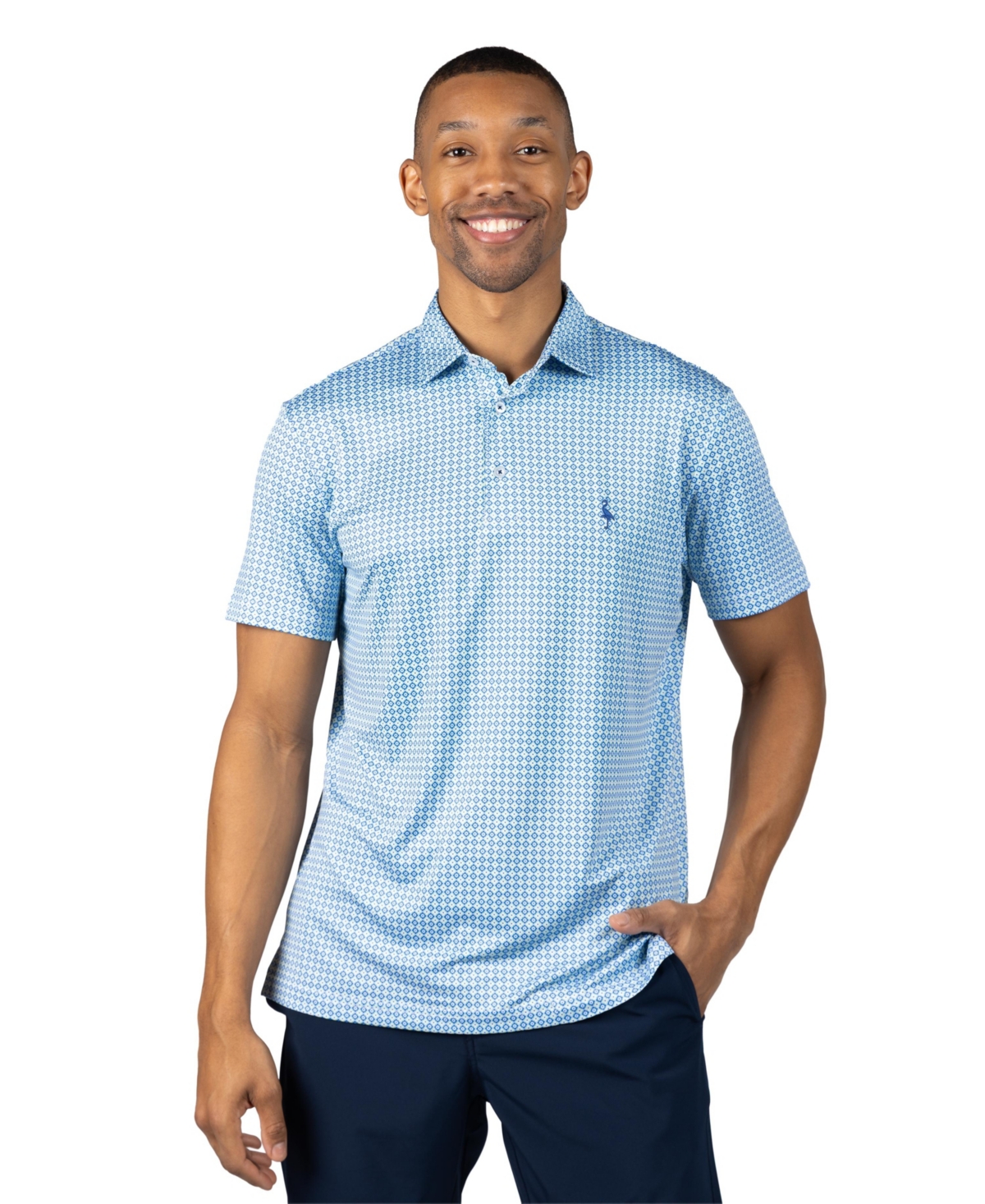 Click here for Tailorbyrd Mens Micro Clover Printed Performance P... prices