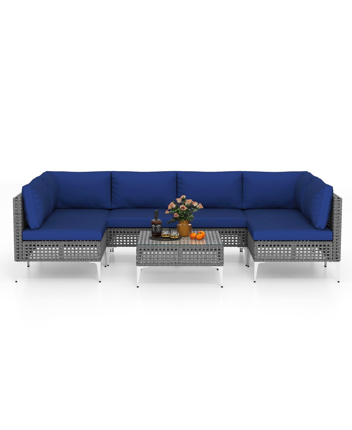 Click here for Gymax Set Of 7 Piece Outdoor Furniture Set w/Seat... prices