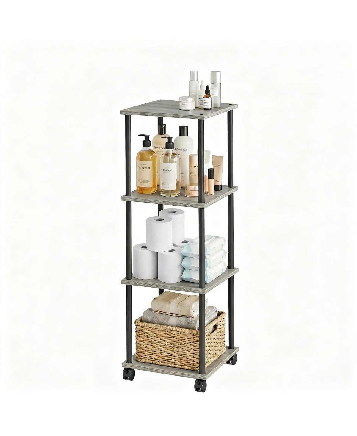Click here for Yigii Mobile Storage Rack with Locking Wheels for... prices