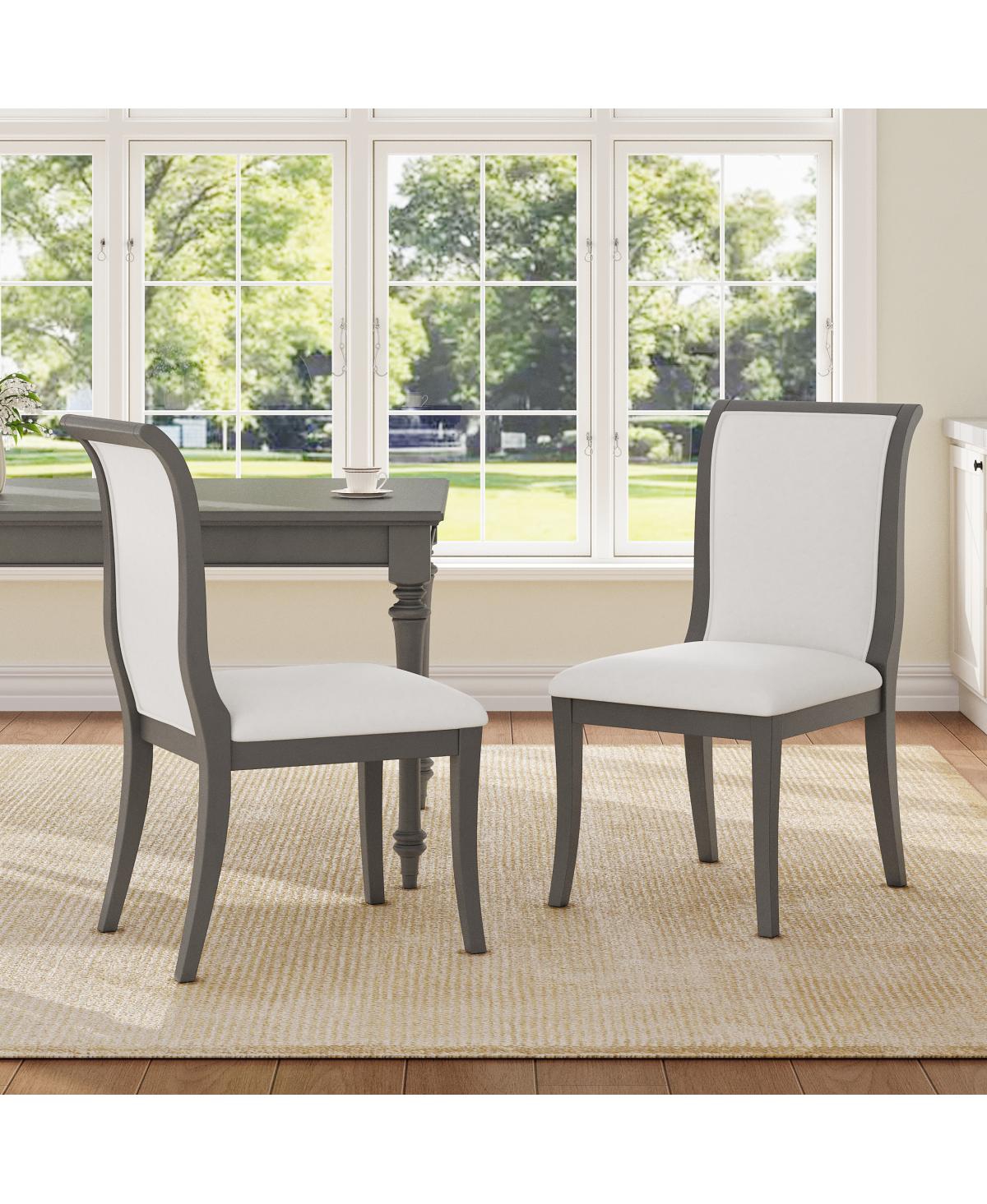 Click here for Streamdale Furniture Oak Gray Upholstered Dining C... prices