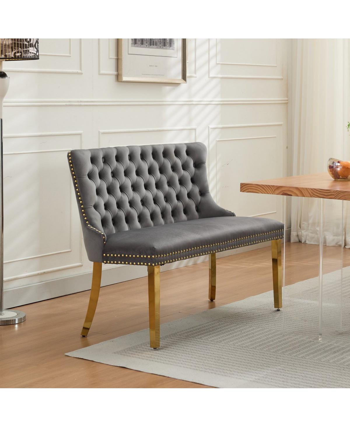 Click here for Streamdale Furniture Velvet Double Dining Loveseat... prices