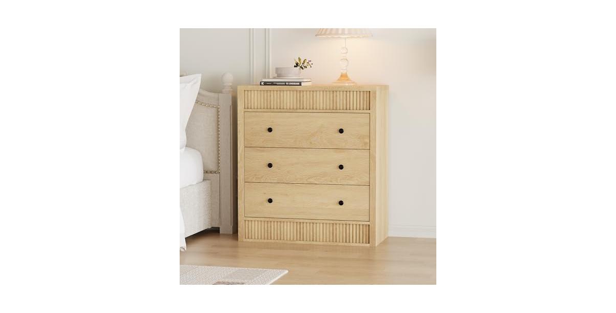 Click here for gaomon 3 Drawer Dresser for Bedroom  Wide Fluted C... prices