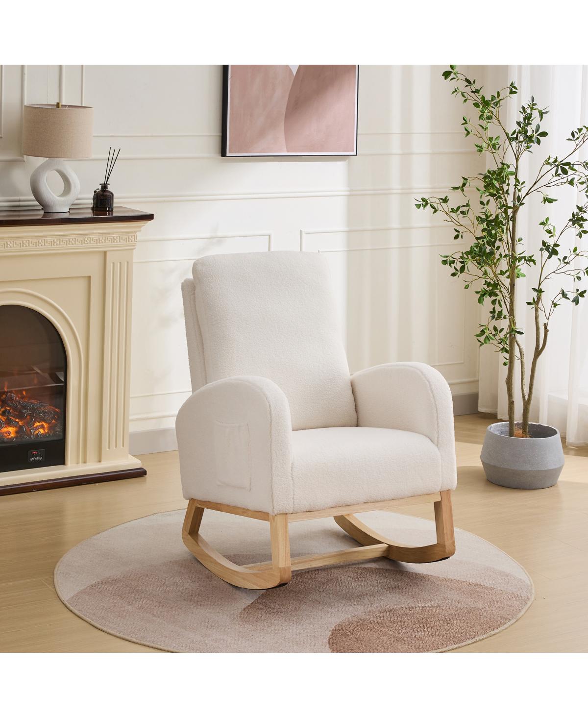 Click here for Streamdale Furniture Sherpa Rocking Chair with Sid... prices