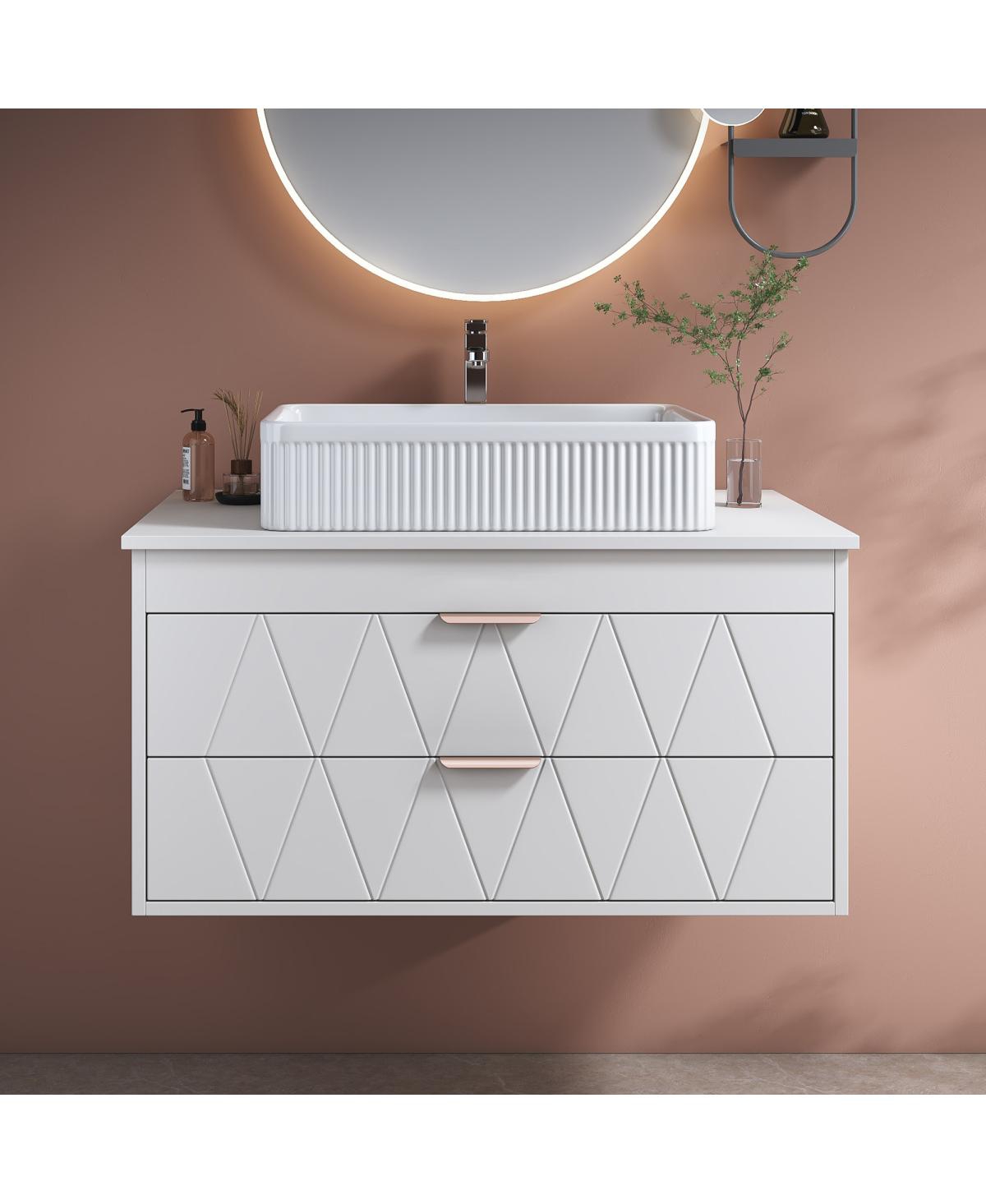 Click here for Sillysis Floating Bathroom Vanity with Ceramic Ves... prices