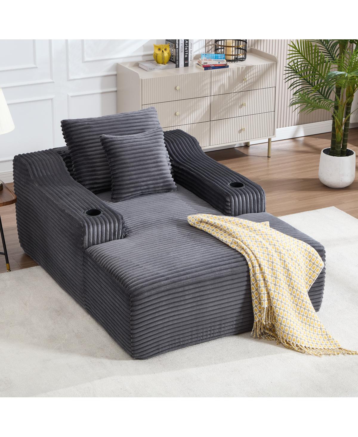 Click here for Streamdale Furniture 67" Corduroy Chaise Loun... prices