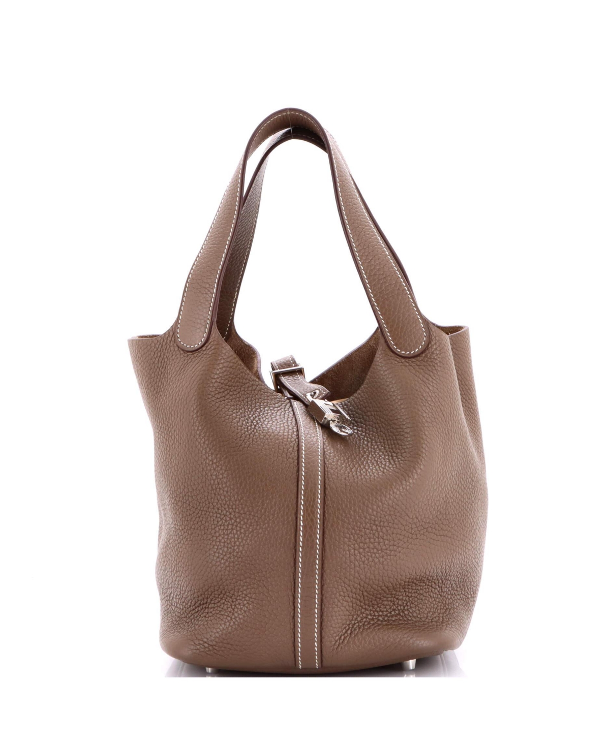 Click here for Pre-Owned Hermes Mm Picotin Lock Bag Clemence - Br... prices