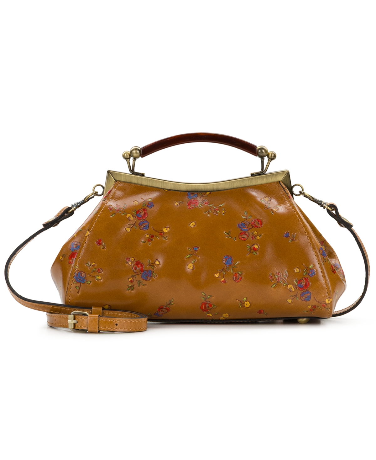 Click here for Patricia Nash Kelmscott Small Leather Frame Bag -... prices