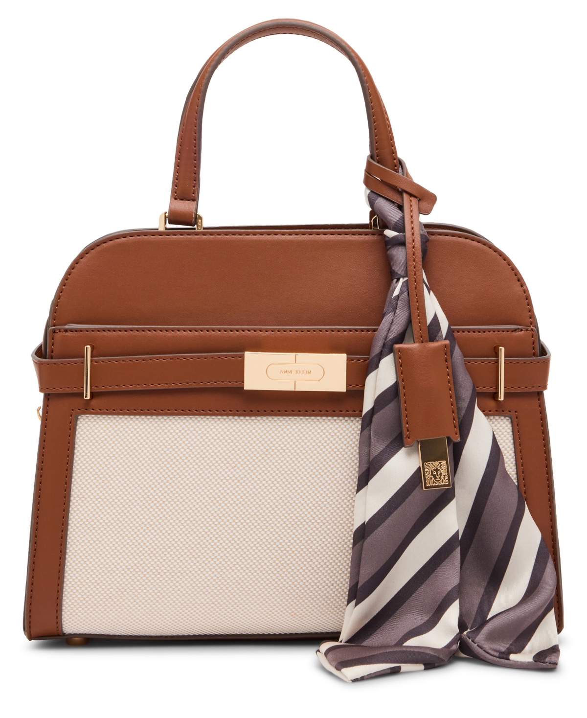 Click here for Anne Klein Belted Small Satchel Bag - Hazelnut prices