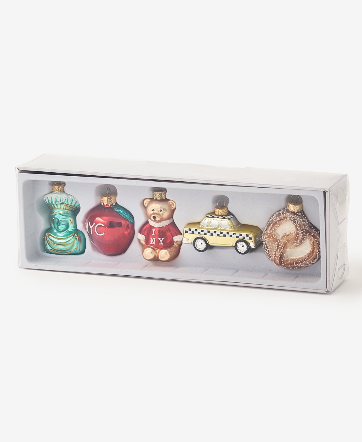 Click here for Holiday Lane Heritage Nyc Glass Small Figural Orna... prices