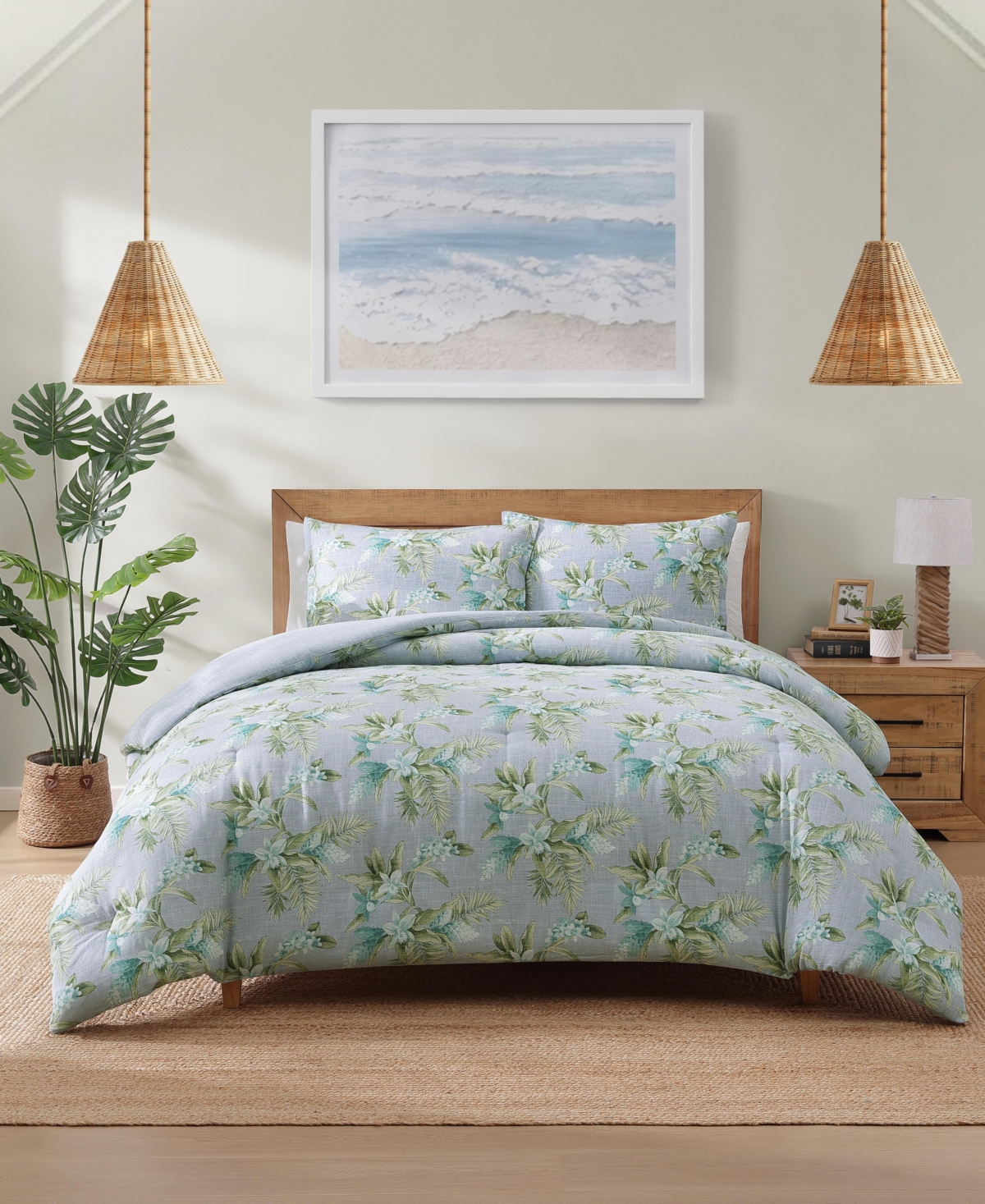 Click here for Tommy Bahama Home Floral Enchantment Cotton Revers... prices