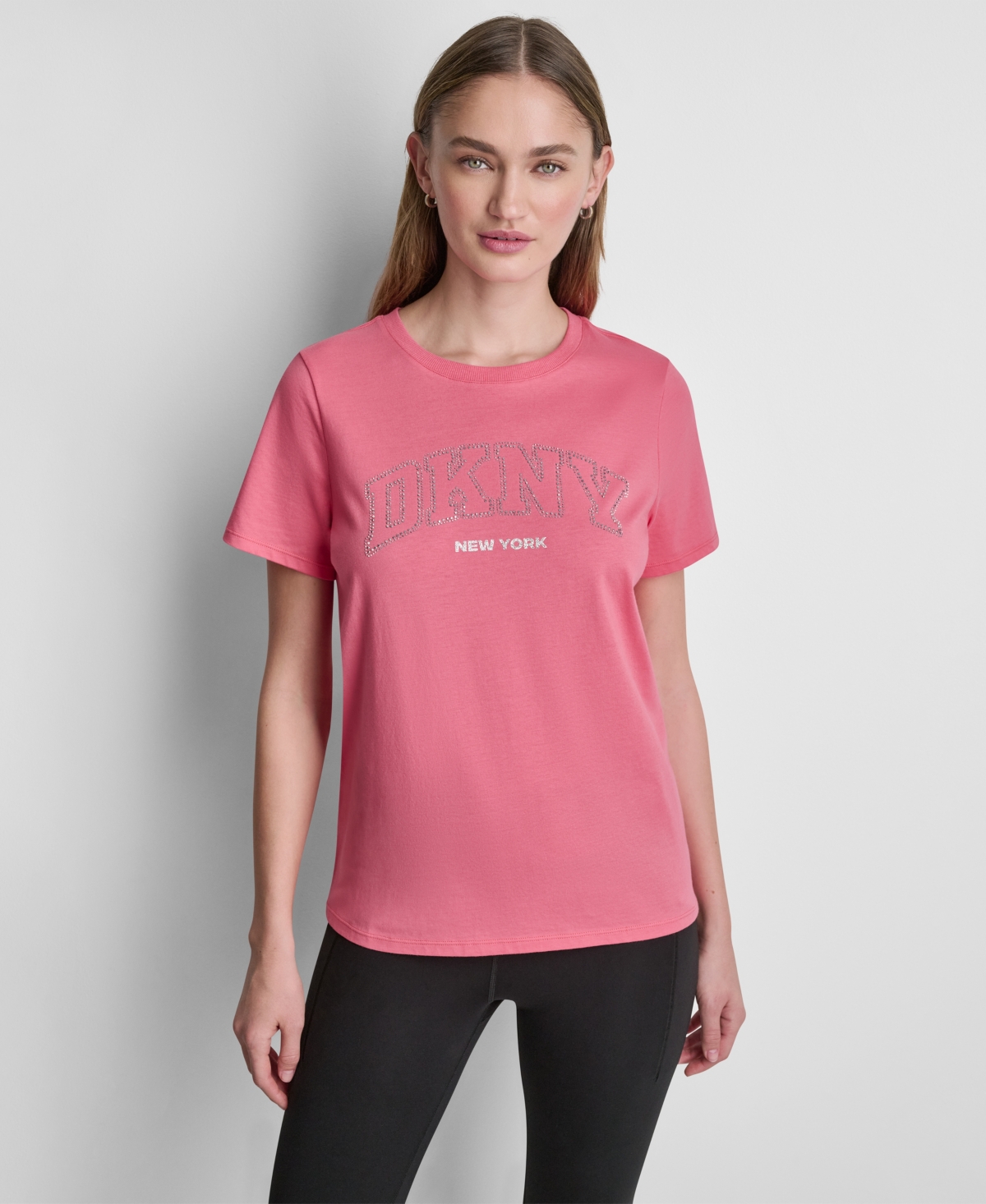 Click here for Dkny Sport Womens Rhinestone Varsity Logo Relaxed... prices