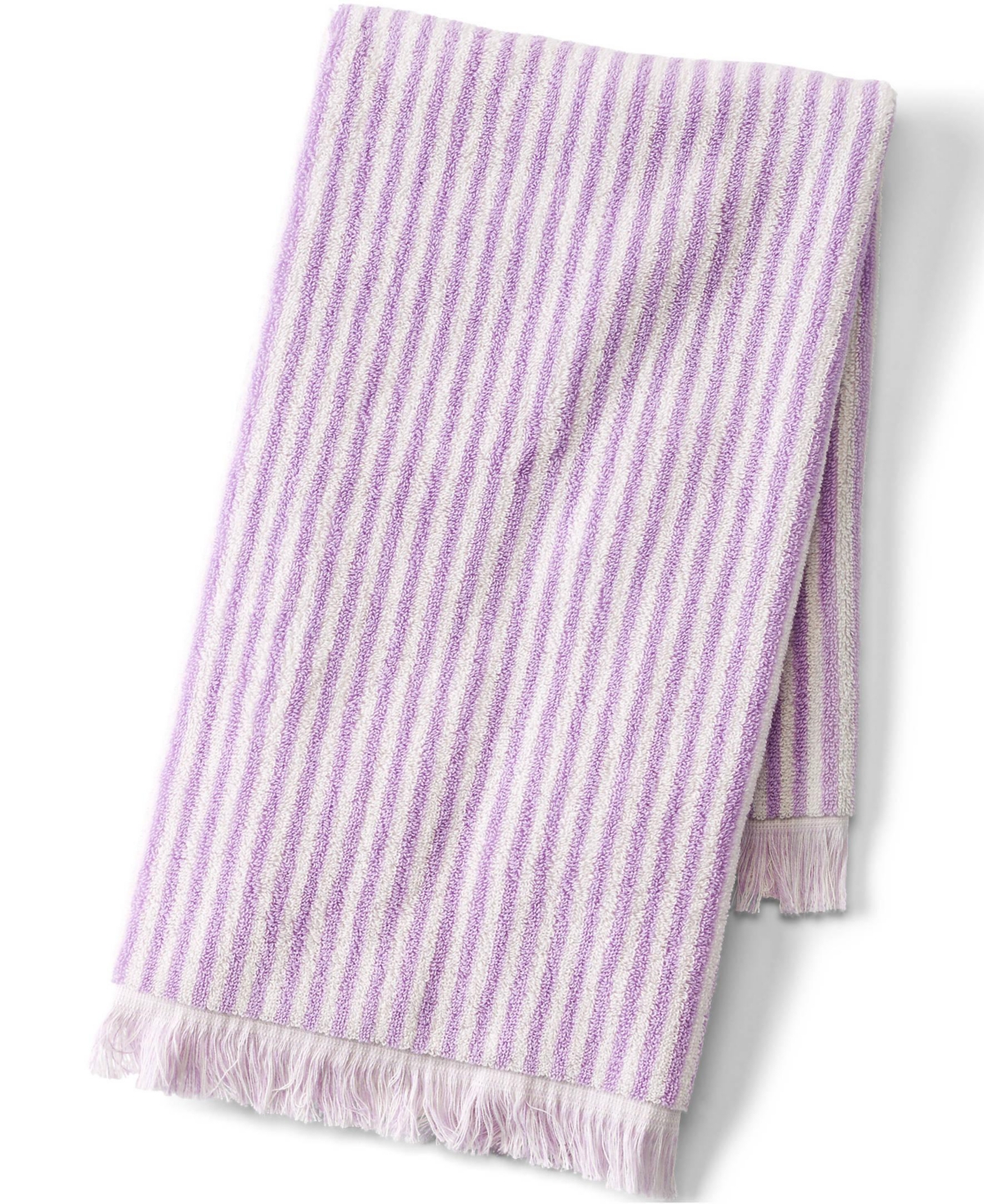 Click here for Lands End Cotton Yarn-dyed Stripe Hand Towel - Whi... prices