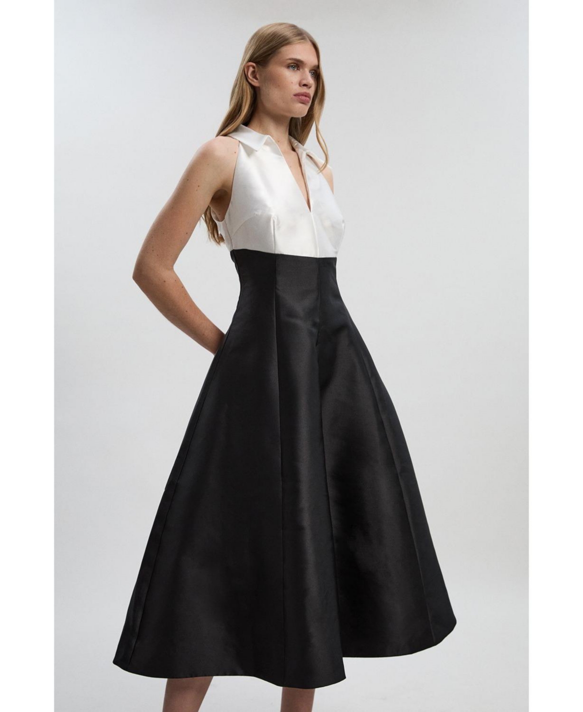 Click here for Karen Millen Womens Twill Contrast Tux Tailored Dr... prices