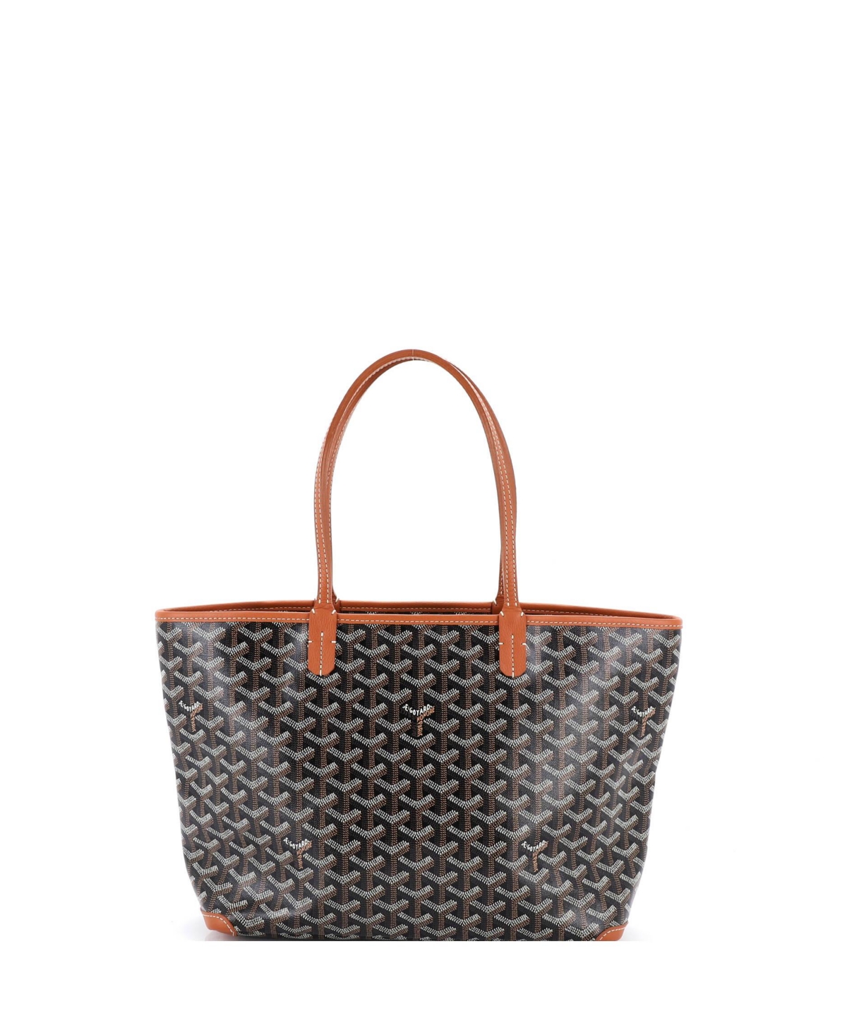 Click here for Pre-Owned Goyard Pm Artois Tote Coated Canvas - Br... prices