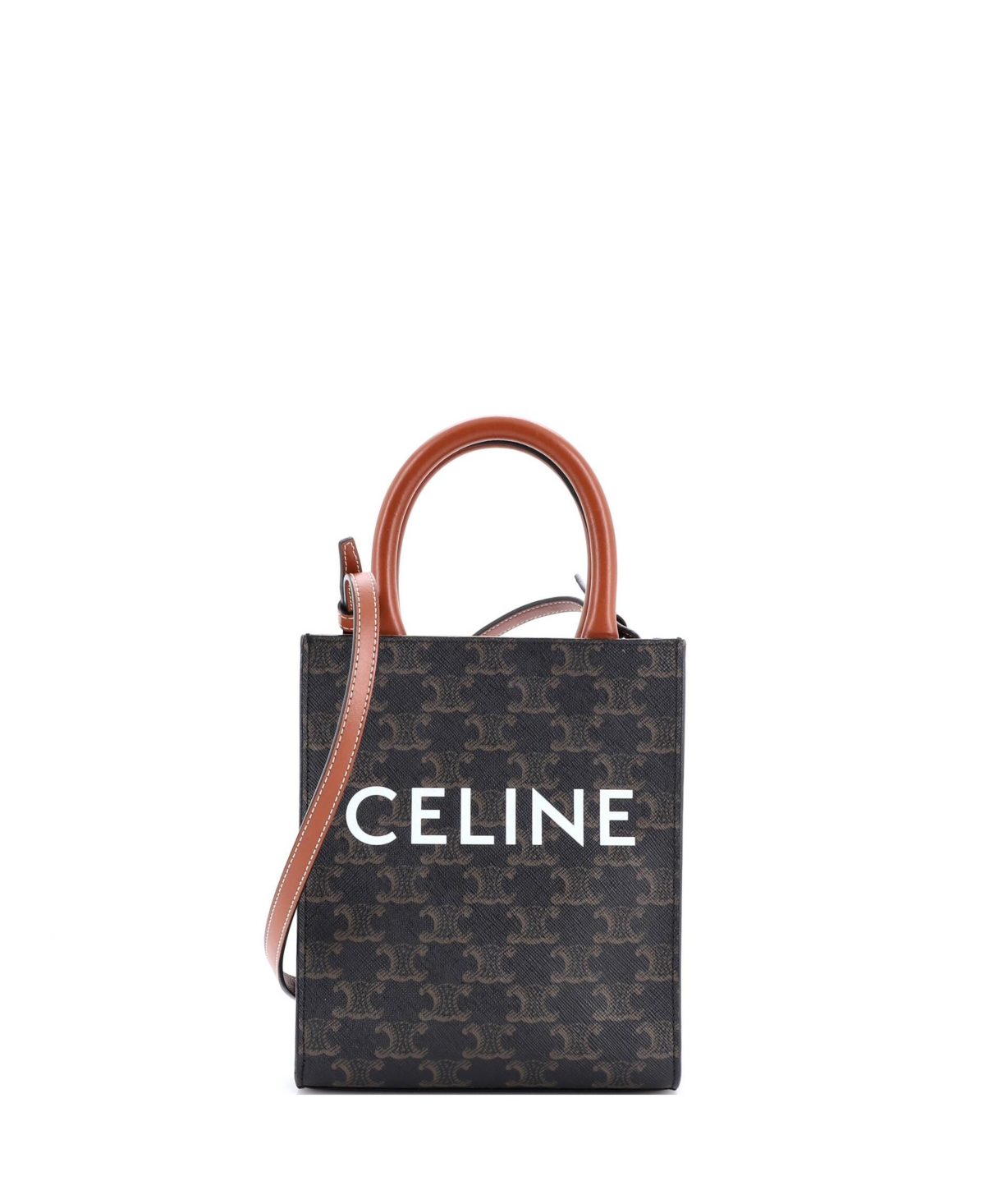 Click here for Pre-Owned Celine Mini Vertical Cabas Tote Triomphe... prices