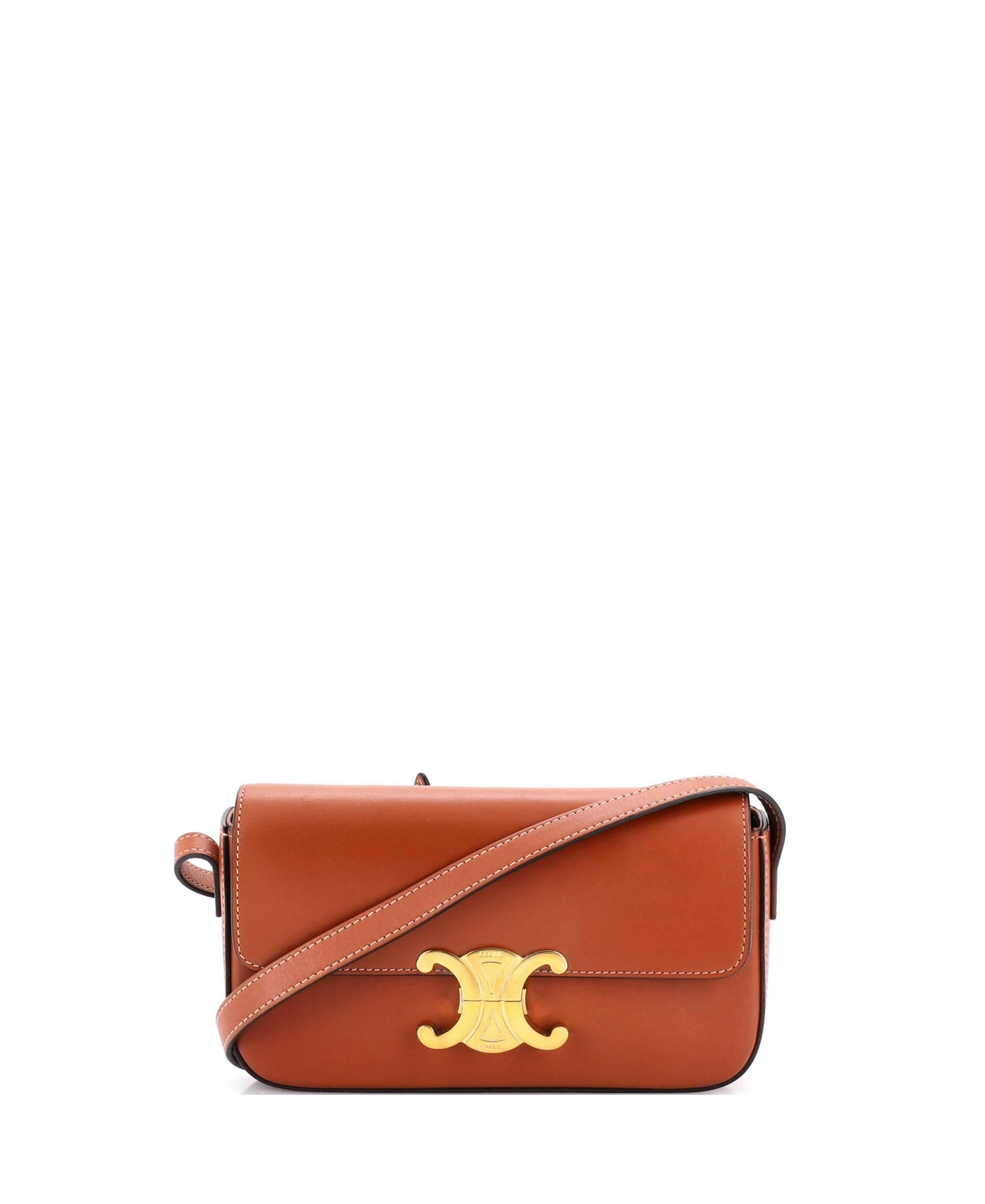 Click here for Pre-Owned Celine Triomphe East-West Shoulder Bag S... prices