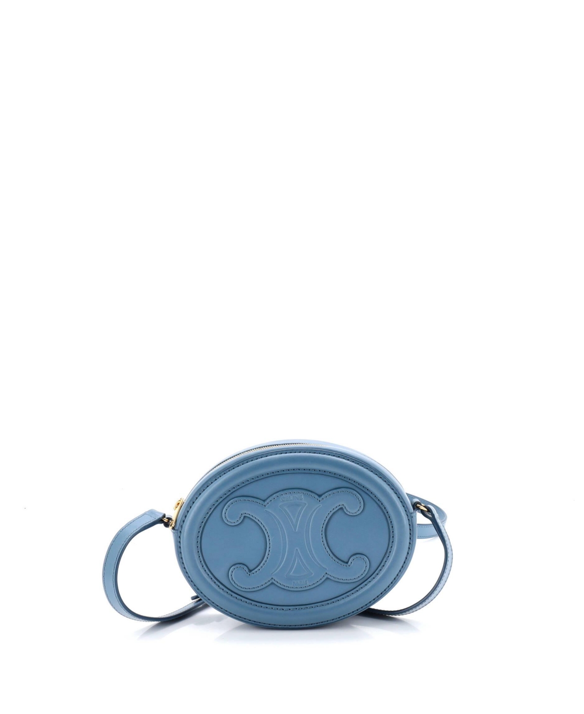 Click here for Pre-Owned Celine Mini Triomphe Oval Crossbody Bag... prices