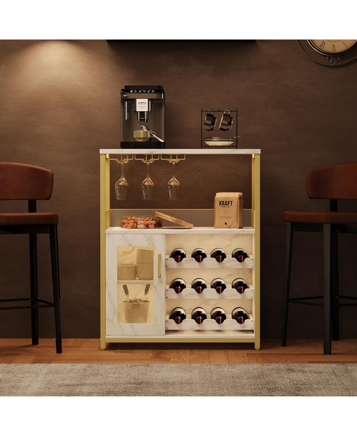 Click here for gaomon Wine Bar Cabinet with Wine Rack and Glass H... prices