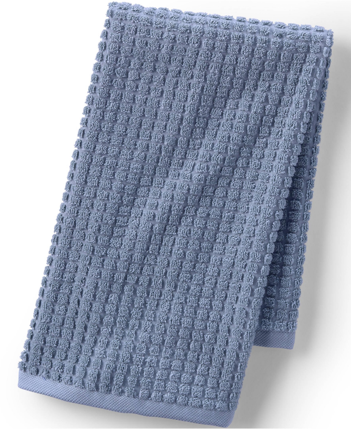 Click here for Lands End Cotton Waffle Hand Towel - Dusk indigo s... prices