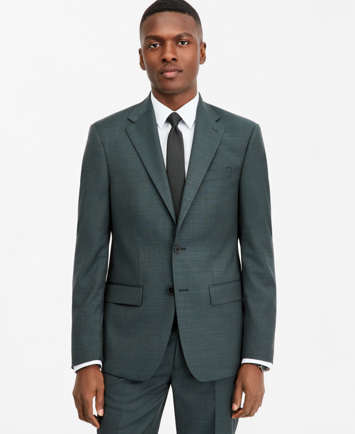 Click here for Calvin Klein Mens Slim-Fit Wool-Blend Suit Jacket... prices