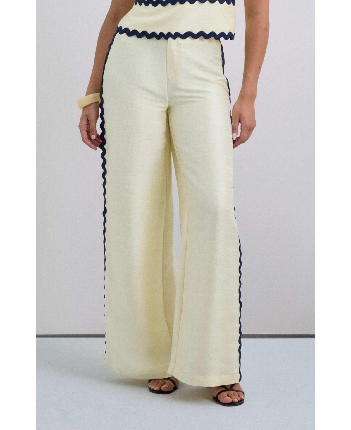 Click here for Scalpers Womens Allop Pant - Navyecru prices