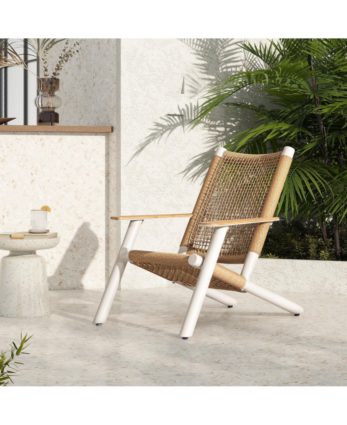 Click here for Mondawe Outdoor Aluminum Chaise Lounge Chair with... prices