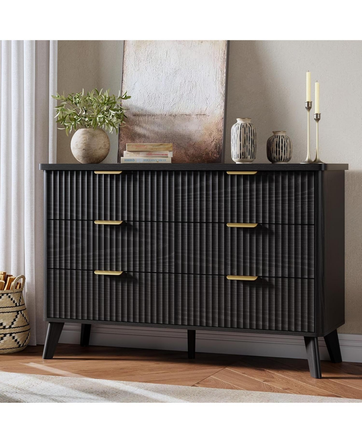 Click here for gaomon 6 Drawers Dresser for Bedroom  47.2 Wide Dr... prices