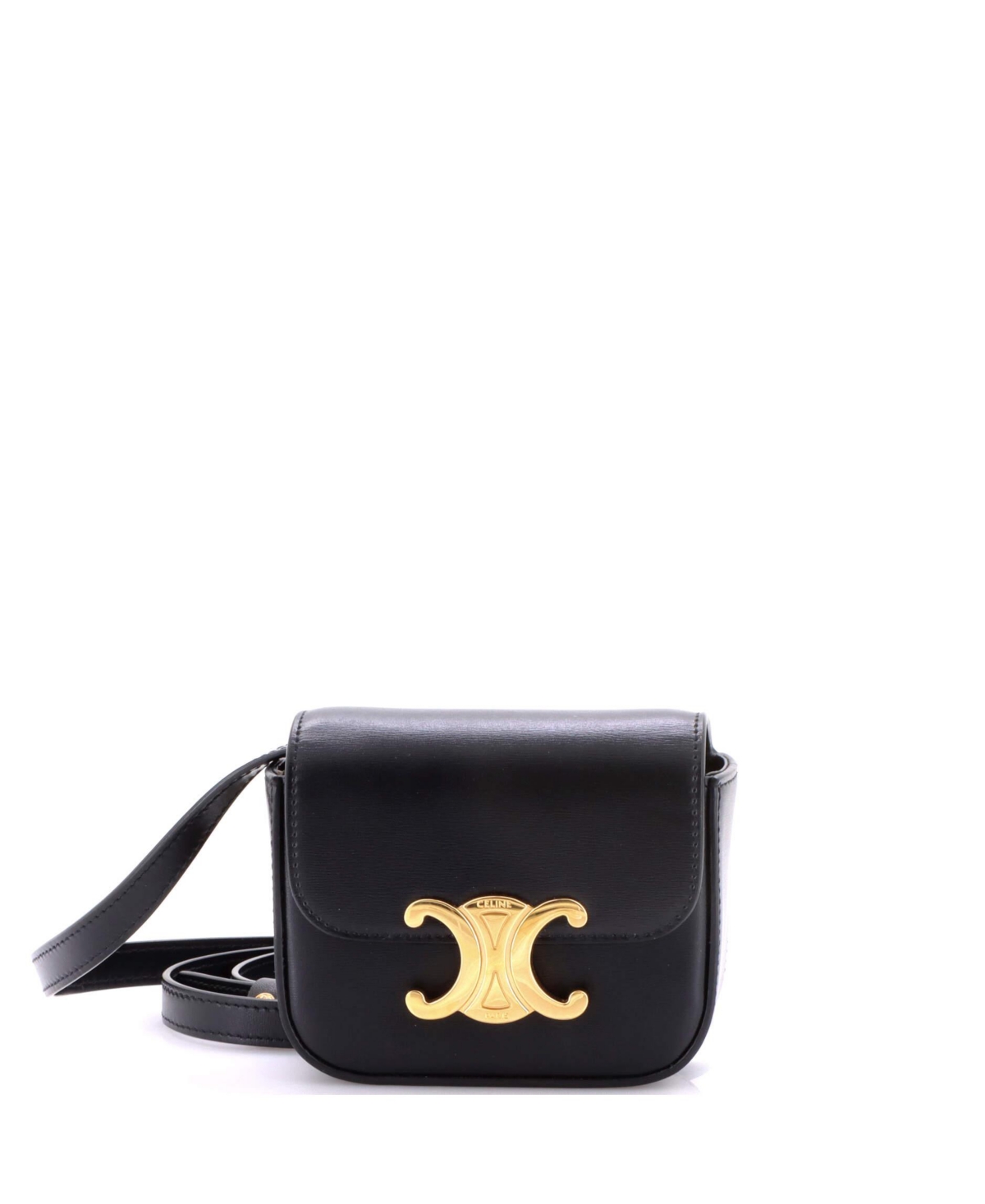 Click here for Pre-Owned Celine Mini Triomphe Shoulder Bag Smooth... prices